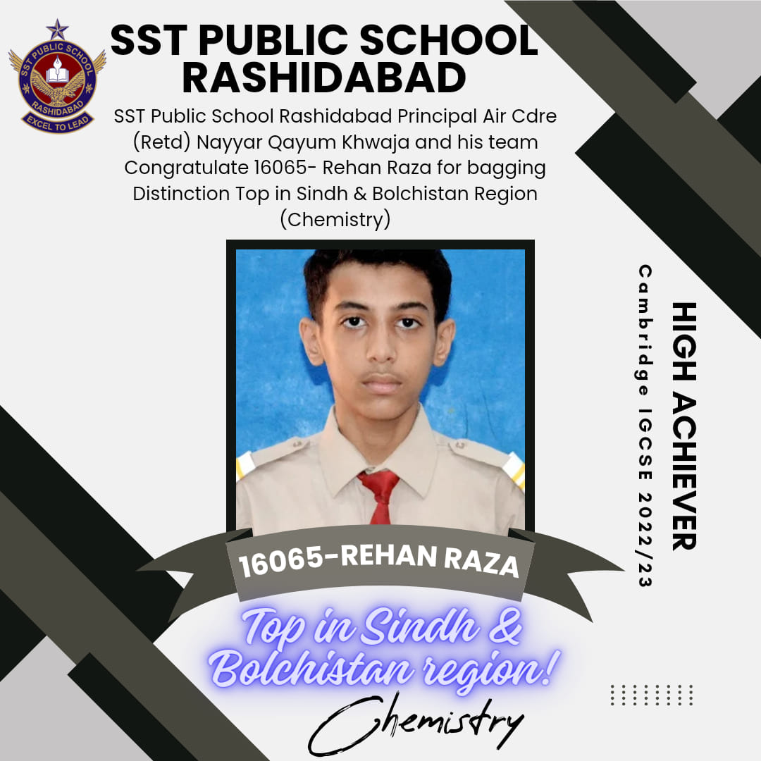 Position Holders – SST Public School Rashidabad